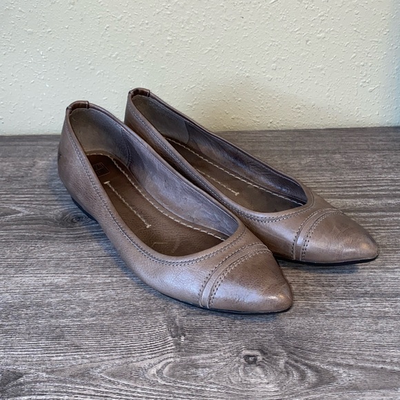 Frye | Shoes | Taupe Frye Alicia Pointed Flats 85m | Poshmark